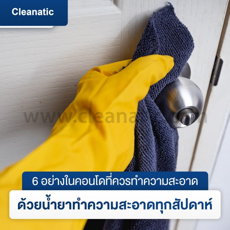6 อย่างในคอนโดที่ควรทำความสะอาดด้วยน้ำยาทำความสะอาดทุกสัปดาห์ - Cleanatic