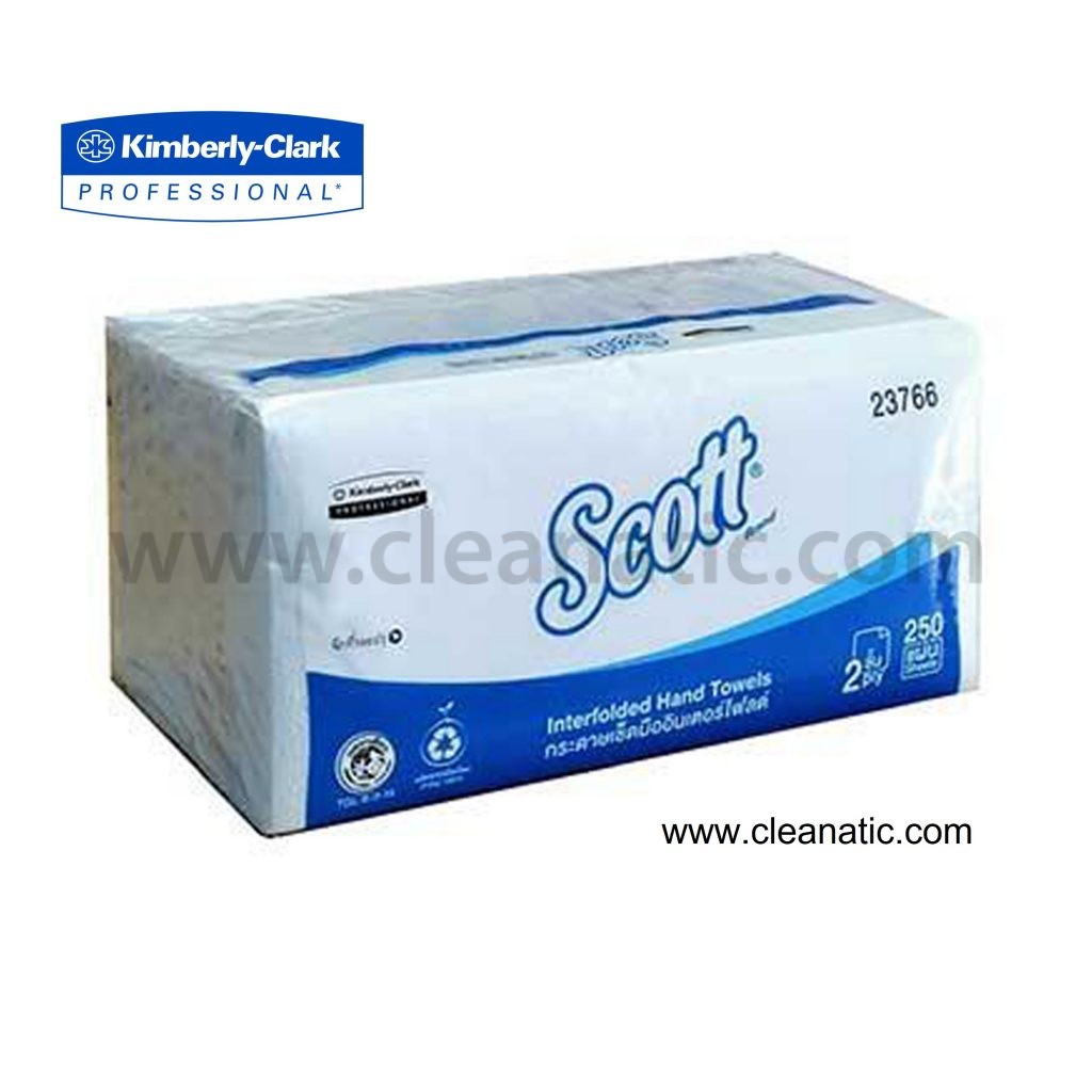 กระดาษเช็ดมือชนิดแผ่น SCOTT® INTERFOLD HAND TOWEL 2 ชั้น - Cleanatic